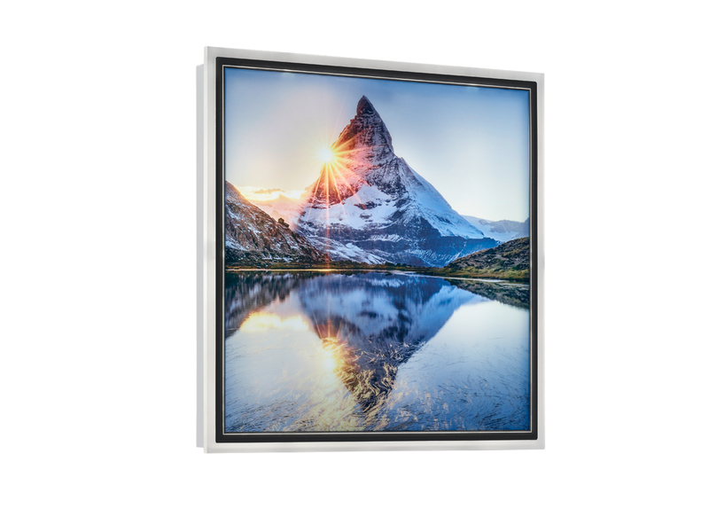 LED Wandbild beleuchtet BERG 42x42cm Stecker / Festanschluß / meine ...