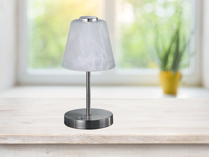 LED Tischleuchte Touch Dimmer Glas / meine-wunschleuchte.de